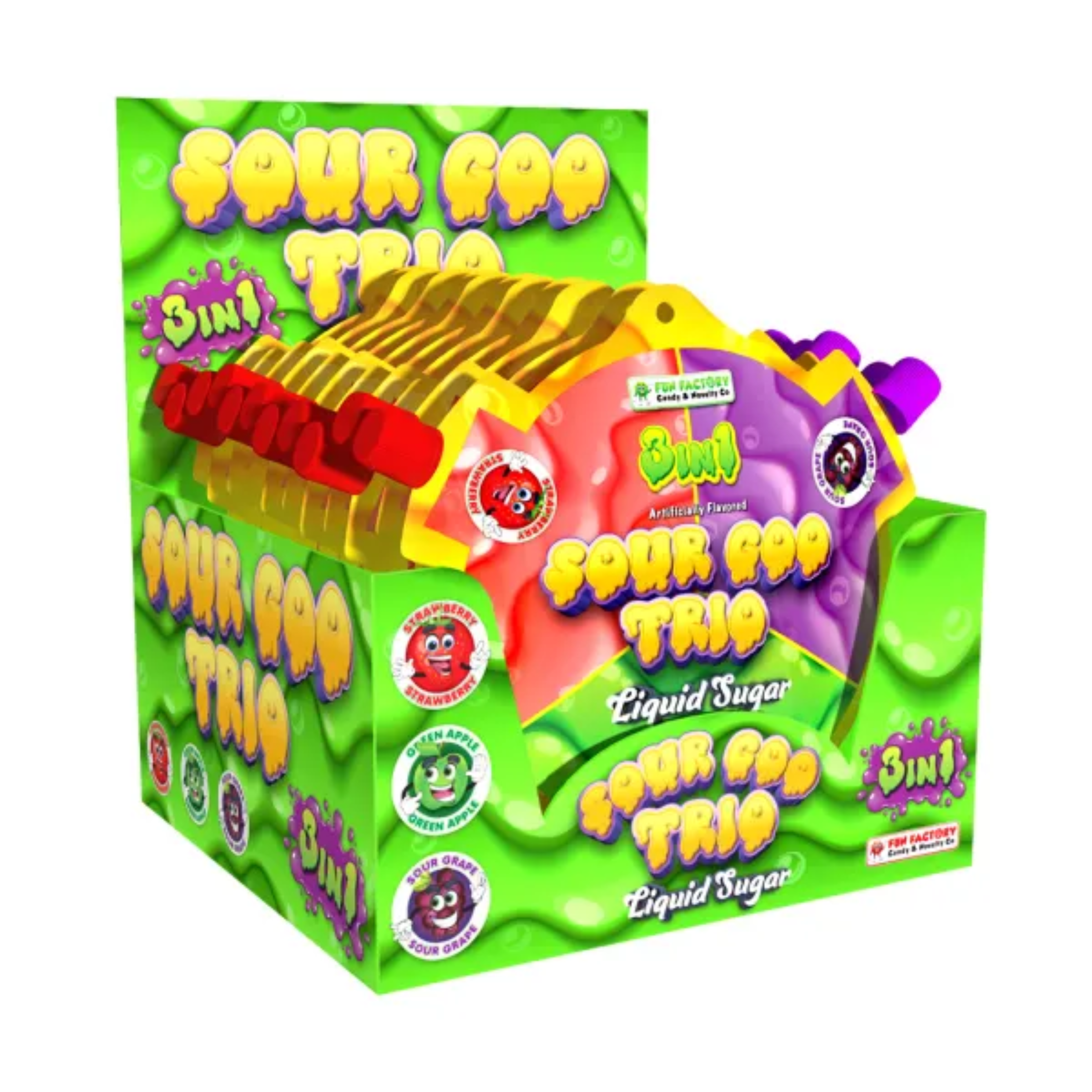 FF - Sour Goo Trio Candy-12ct – lolcandi