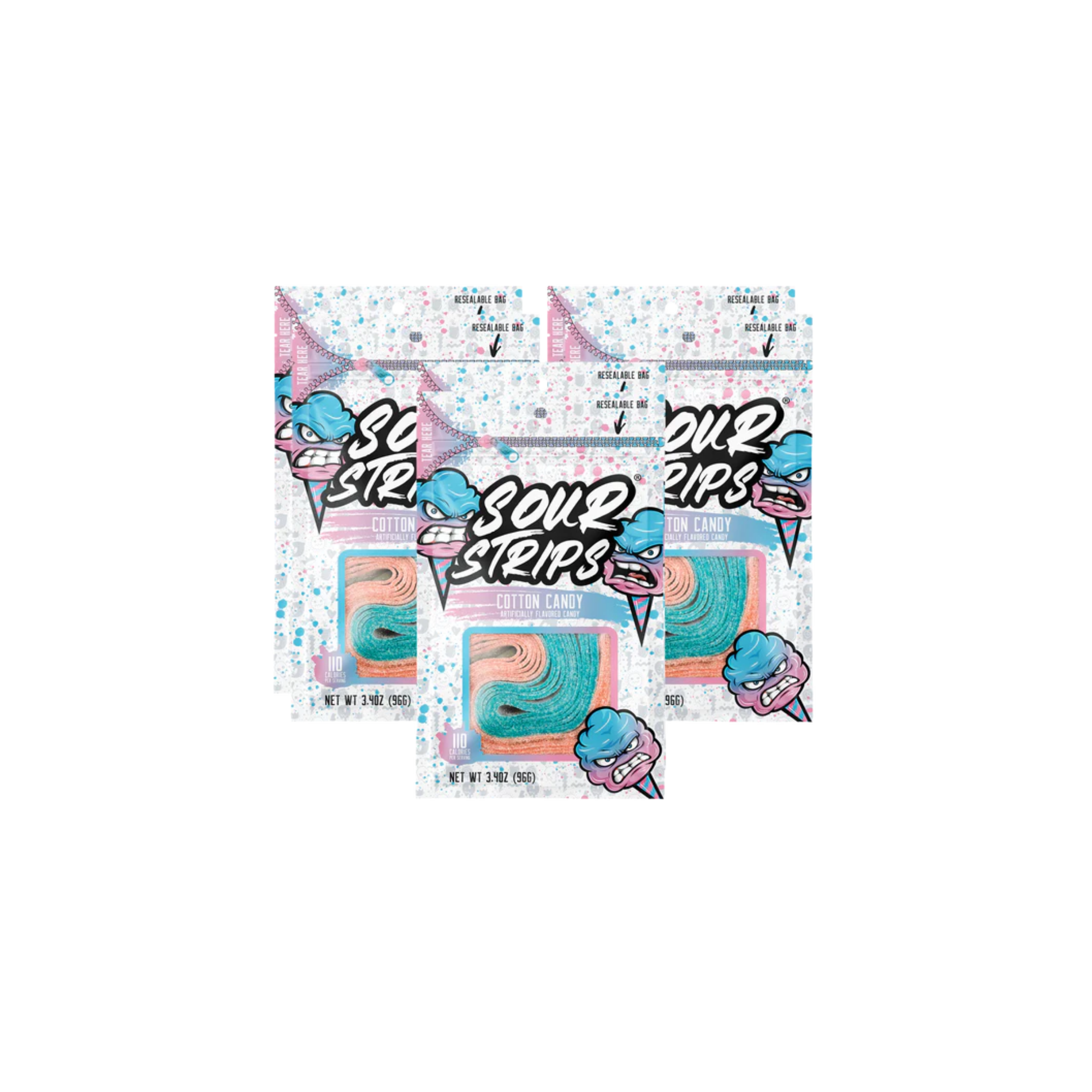 Sour Strips - Cotton Candy – lolcandi