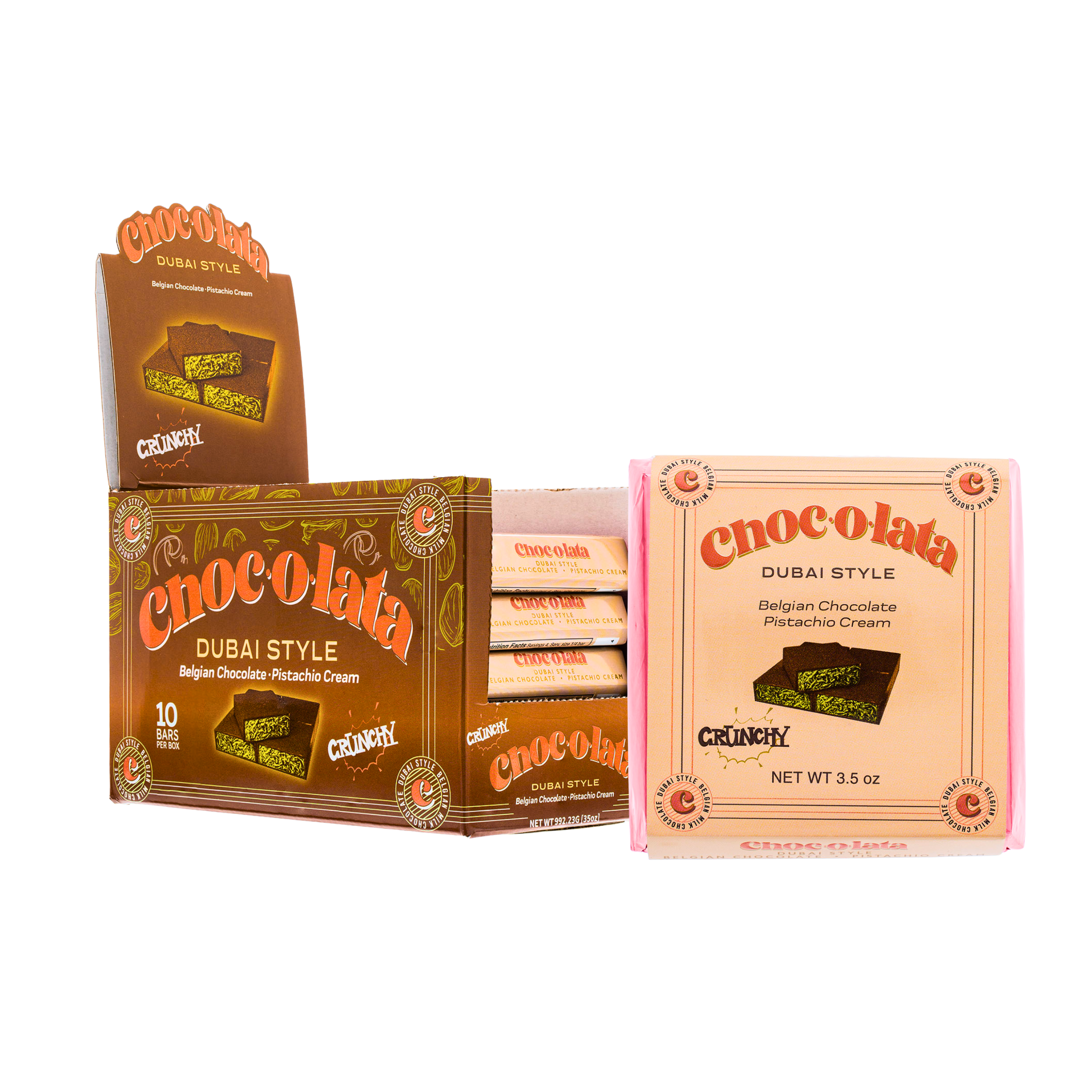 Choc-O-Lata-Mini Dubai Style Chocolate Bar-10ct – lolcandi